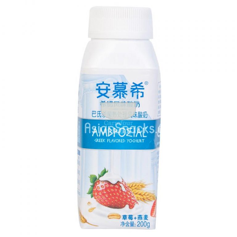 Yili Ambpoeial Greek Flavored Yoghurt St 200g 伊利安慕希希腊风味酸奶草莓燕麦 200克 – ...